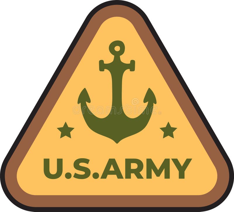 Triangular logo of the U.S stock vector. Illustration of maritime ...