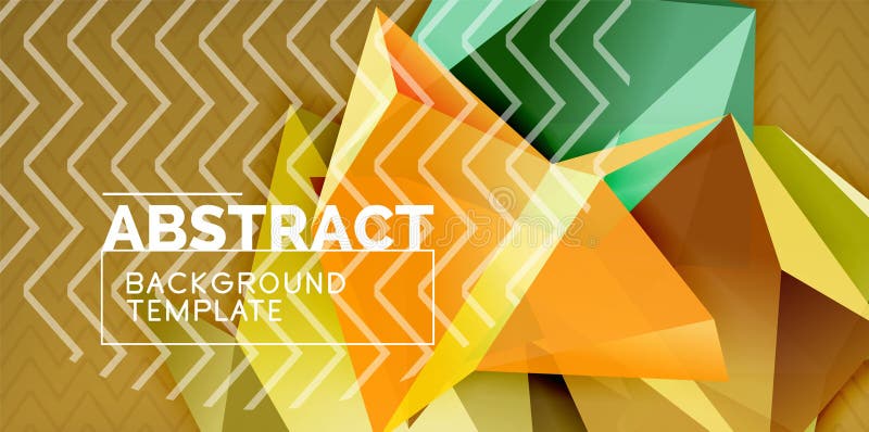 Triangular Low Poly Background Design Stock Vector - Illustration of ...