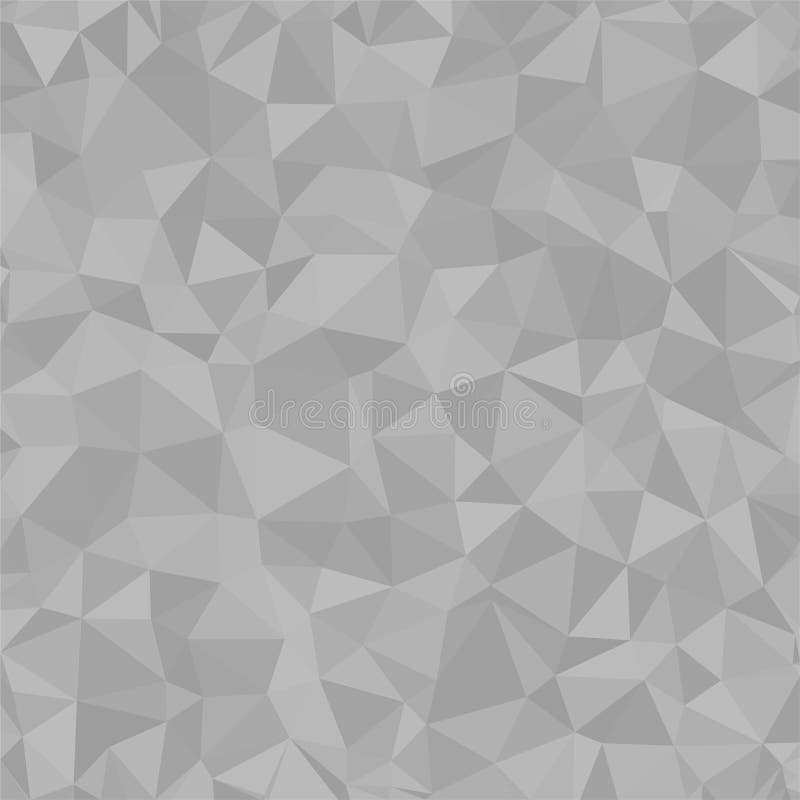 Triangular Low Poly, Light Grey, Silver, Mosaic Abstract Pattern ...