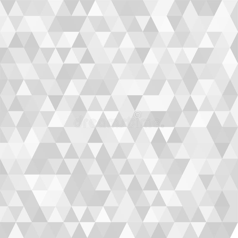 Triangular Low Poly, Light Grey, Silver, Mosaic Abstract Pattern Background, Vector Polygonal ...