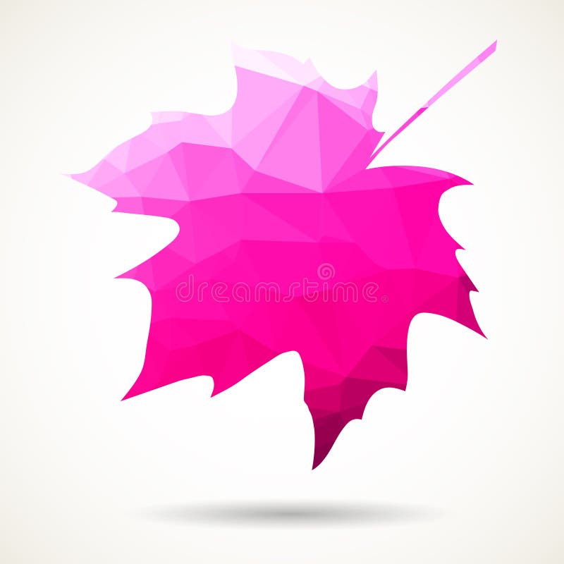 Fall triangular maple leaf stock vector. Illustration of dropped - 45220505