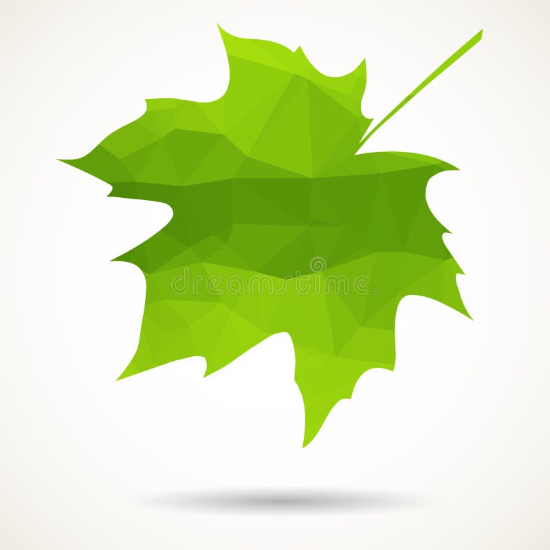 Fall triangular maple leaf stock vector. Illustration of dropped - 45220505