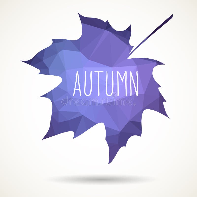 Fall triangular maple leaf stock vector. Illustration of dropped - 45220505