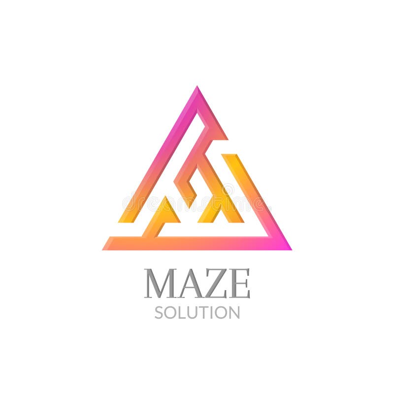 Triangular Maze Logo Stock Illustrations – 42 Triangular Maze Logo ...