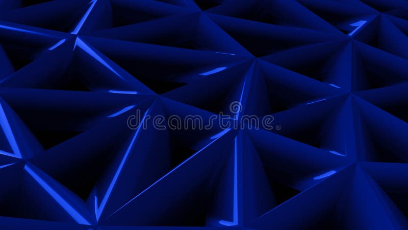 Triangular Mesh. 3d Render Art. Geometric Background Stock Illustration ...