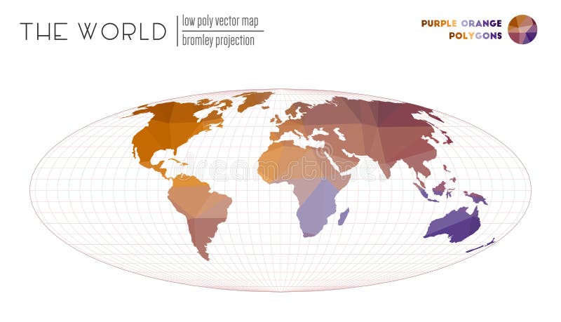 Triangular Mesh of the World. Stock Vector - Illustration of decoration ...