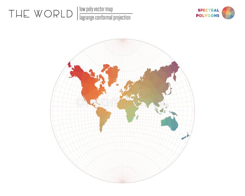 Triangular Mesh of the World. Stock Vector - Illustration of outline ...