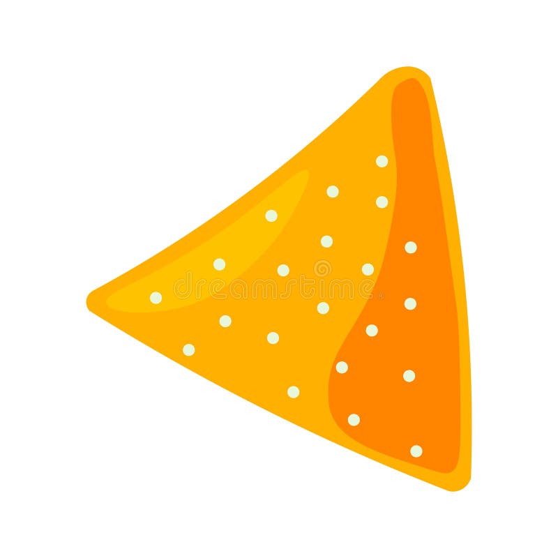 Triangular Mexican Nachos Chips Stock Vector - Illustration of corn ...