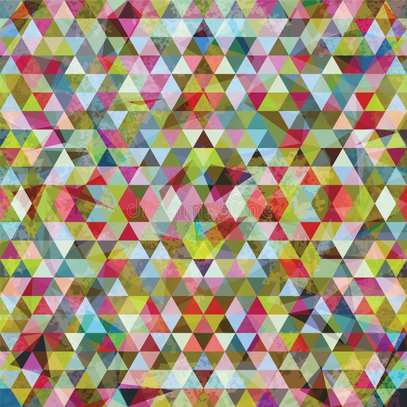Triangular Mosaic Colorful Background Stock Vector - Illustration of ...