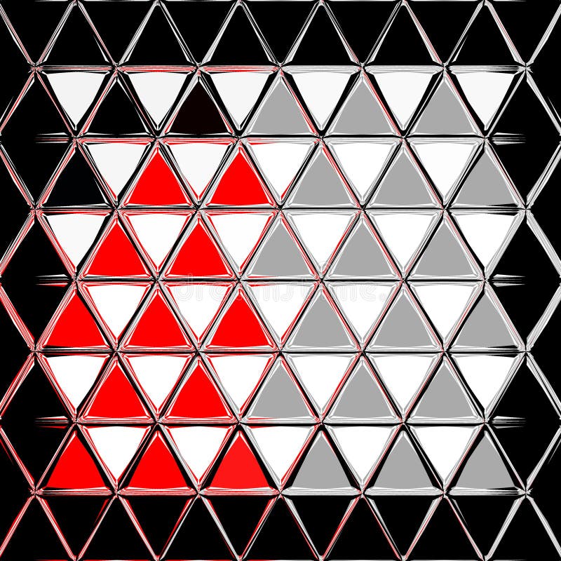 Triangular Mosaic Design 12 Reds Stock Illustration - Illustration of ...