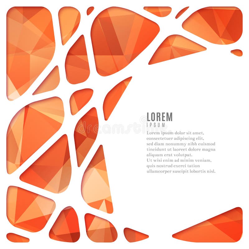 Abstract Network Frame with Triangular Background Stock Vector ...