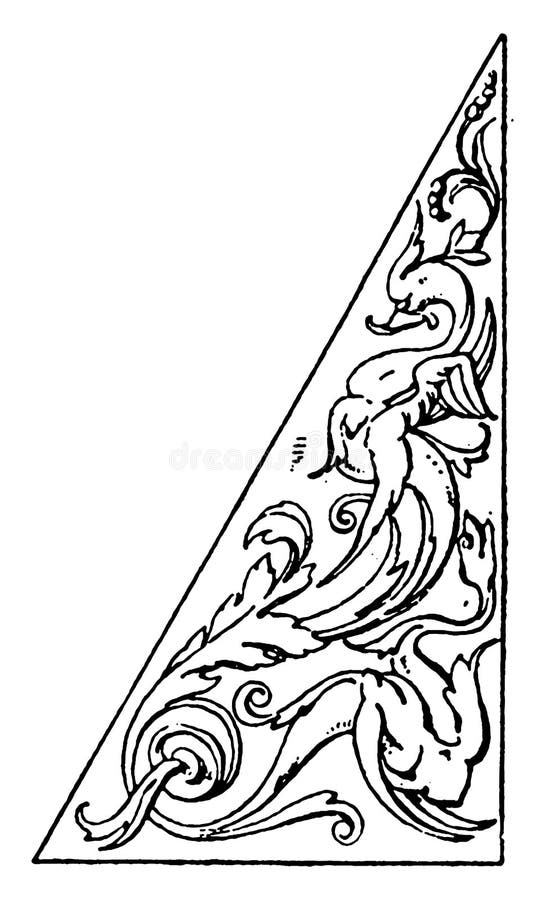 Triangular Panel is a Antic Pattern, it is Lower Right Side Corner ...