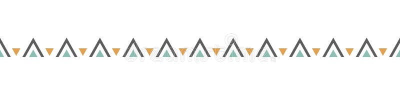 Triangular Pattern Border Design. Vector Illustration Decorative Design ...