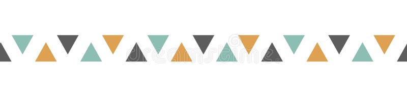 Triangular Pattern Border Design. Vector Illustration Decorative Design ...