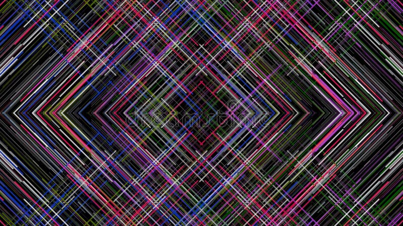 Triangular Pattern of Lines with Interference. Animation Stock ...
