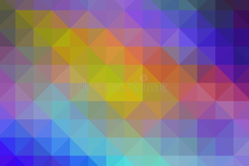 Triangular Pixelation. Multi-colored Pixel Background Stock ...