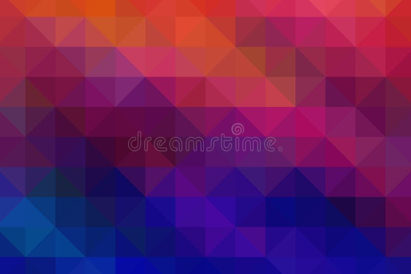 Triangular Pixelation. Multi-colored Pixel Background Stock ...