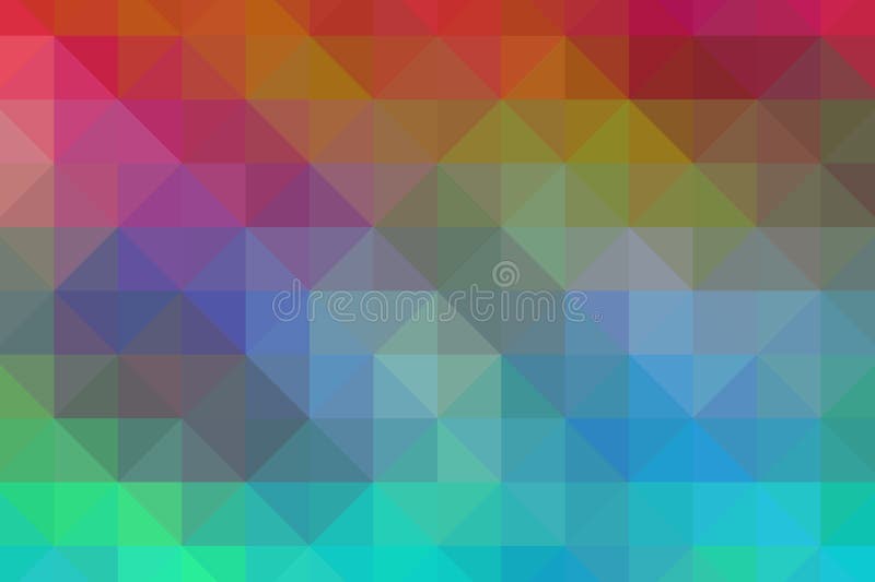 Triangular Pixelation. Multi-colored Pixel Background Stock ...
