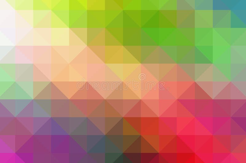 Triangular Pixelation. Multi-colored Pixel Background Stock ...