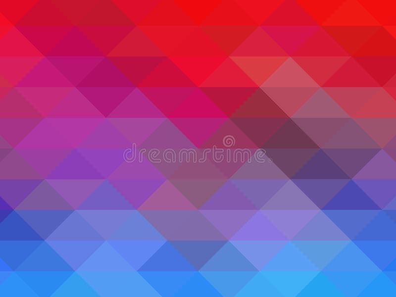 Triangular Pixelation. Multi-colored Pixel Background Stock ...