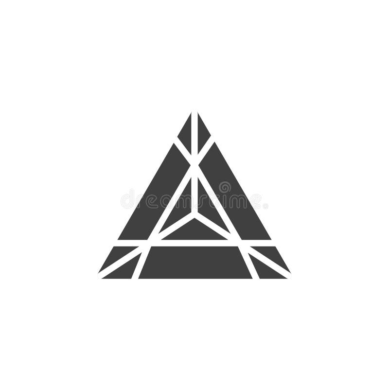 Triangular Precious Stone, Gem Vector Icon Stock Vector - Illustration ...
