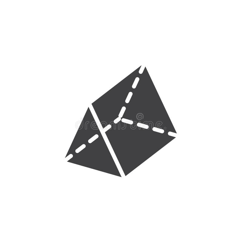 Triangular Prism Geometrical Figure Outline Icon Stock Vector ... Triangular Prism Geometrical Figure Outline Icon Stock Vector ...