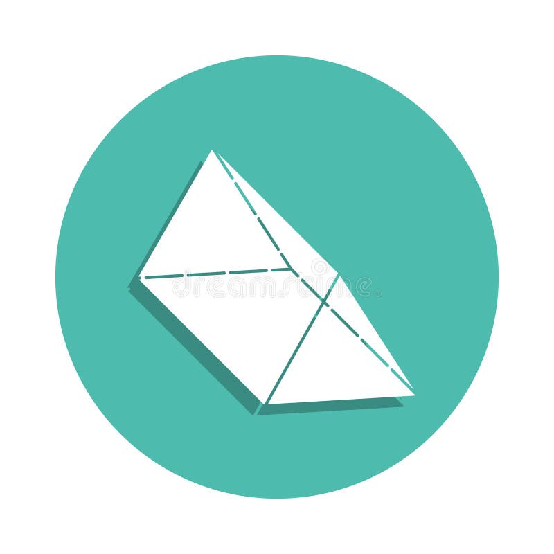 Triangular Prism Outline Icon. Detailed Set of Geometric Figure ...