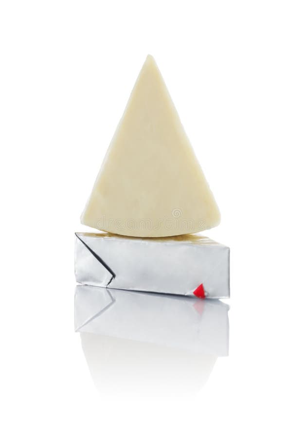Triangular Spread Cheese stock photo. Image of foodstuff - 18520878
