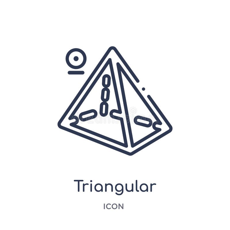 Triangular Pyramid from Top View Icon from Top View Icon from Shapes ...