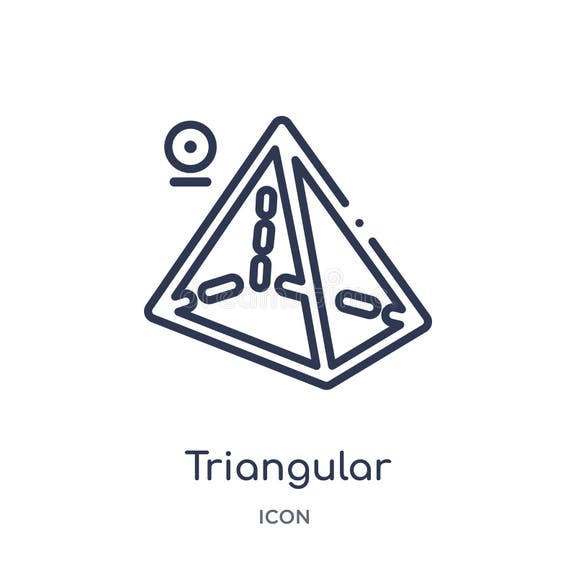 Triangular Pyramid from Top View Icon from Top View Icon from Shapes ...