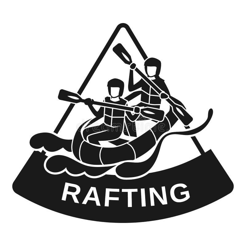 Triangular Rafting Logo, Simple Style Stock Vector - Illustration of ...