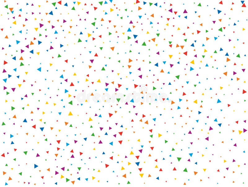 Triangular Rainbow Confetti. Rainbow Glitter Confetti Background ...