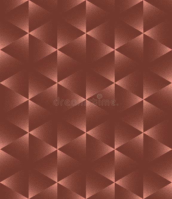 Triangular Retro Styled Seamless Pattern Trend Vector Brown Abstract ...