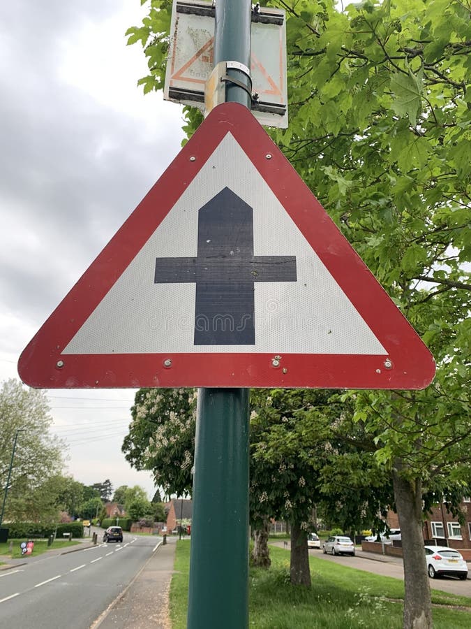 Triangular road markings stock image. Image of highway - 9915591