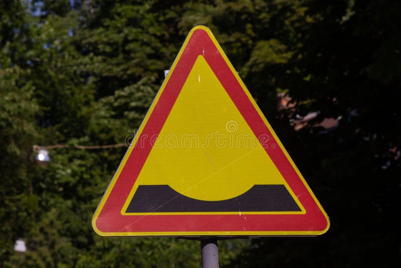 A Triangular Road Sign of Work in Progress Indicating the Presence of ...