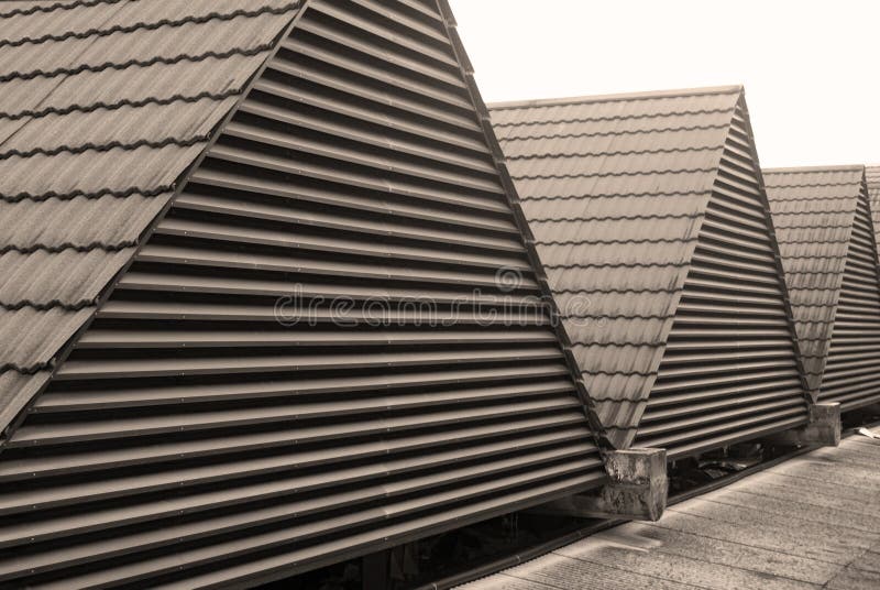 Triangular Rooftops stock image. Image of workmanship - 8056593