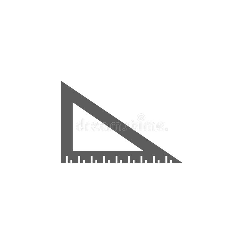 Triangular Ruler Icon. Element of Education Icon. Premium Quality ...