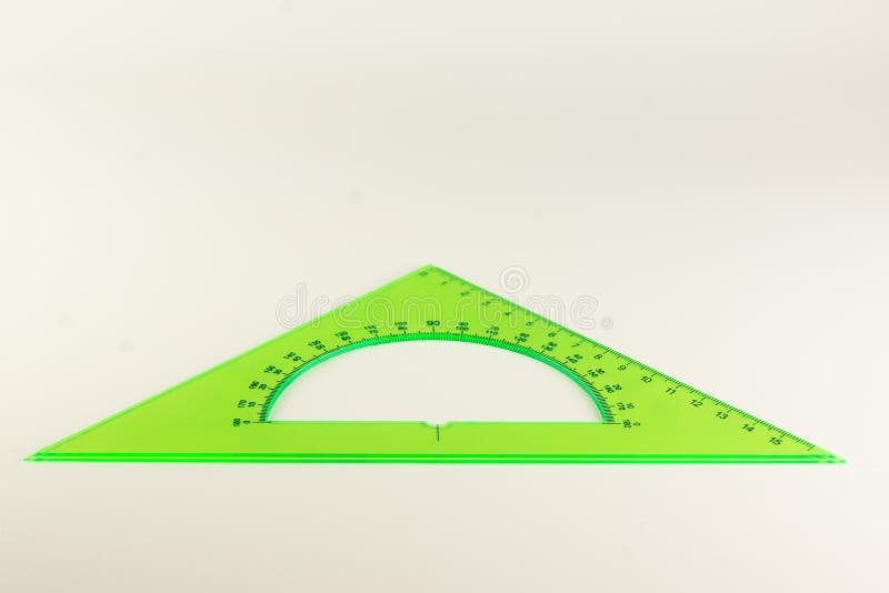 Triangular Ruler for Studying at School Isolated Stock Image - Image of ...