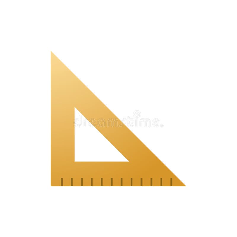 Triangular Ruler. Vector Illustration Decorative Design Stock Vector ...