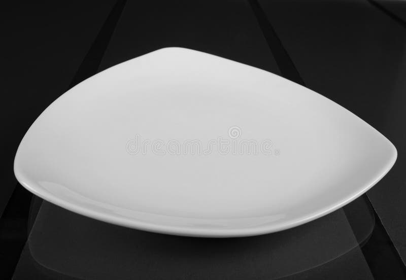 Triangular Shallow Porcelain Bowl Stock Photo - Image of round ...