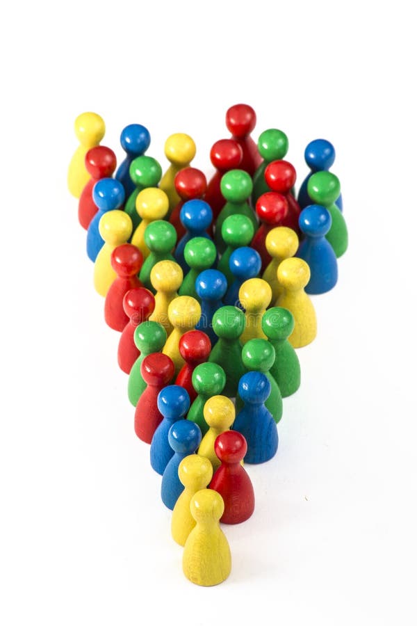 Triangular Shaped Group of People Stock Image - Image of potential ...