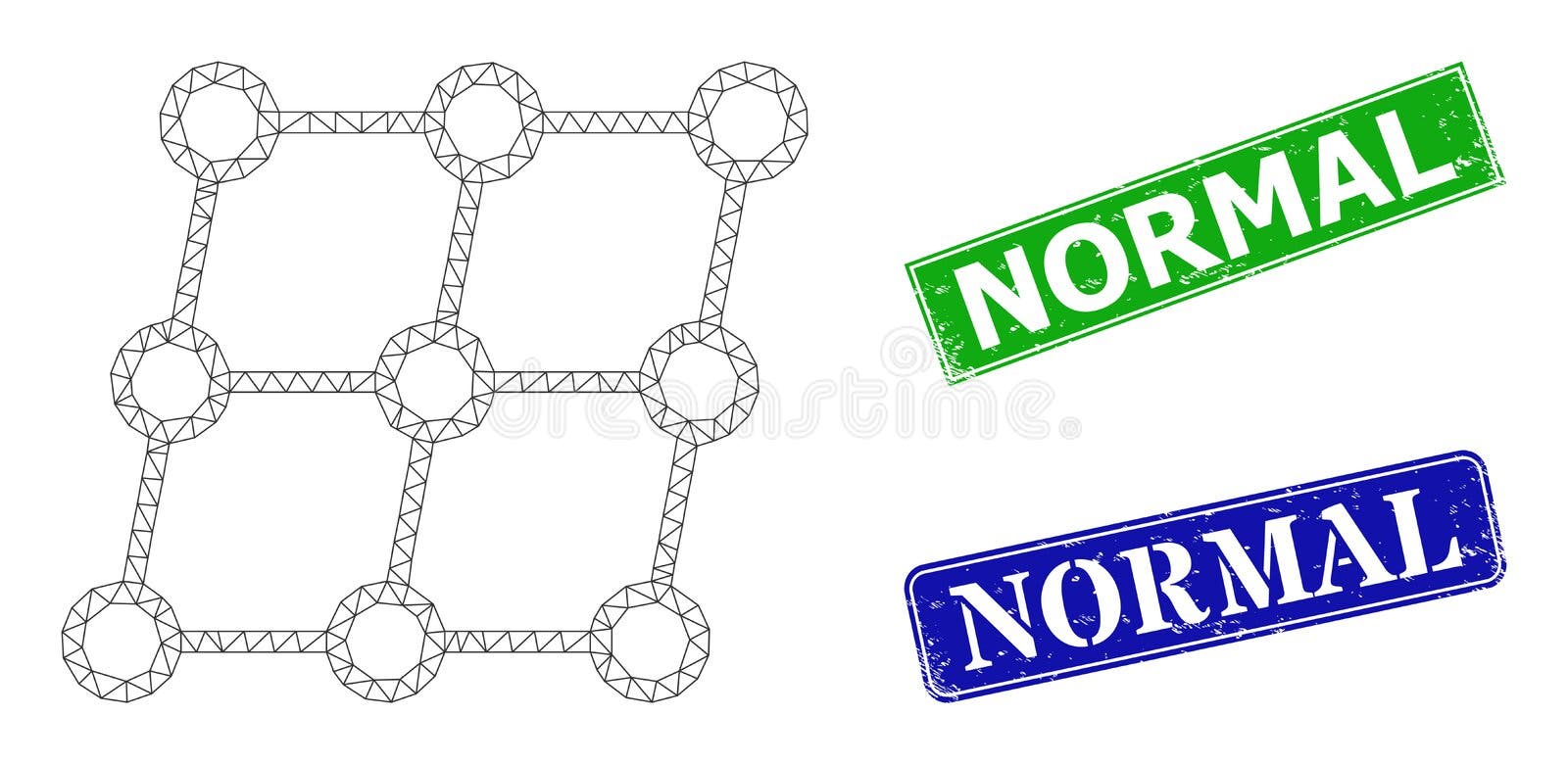 Normal Map Grid Texture, Normal Mapping Stock Illustration ...