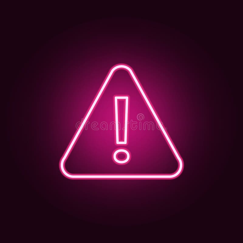 Neon Exclamation Point Stock Illustrations – 567 Neon Exclamation Point ...