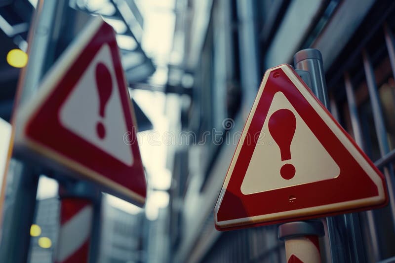 Triangular Red Sign with STOP Do Not Enter Warning Stock Image - Image ...