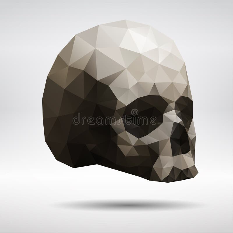 Triangular skull stock vector. Illustration of human - 45220511