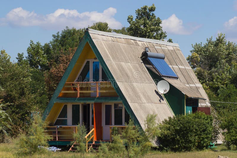 Triangular small house stock photo. Image of sightseeing - 76244108