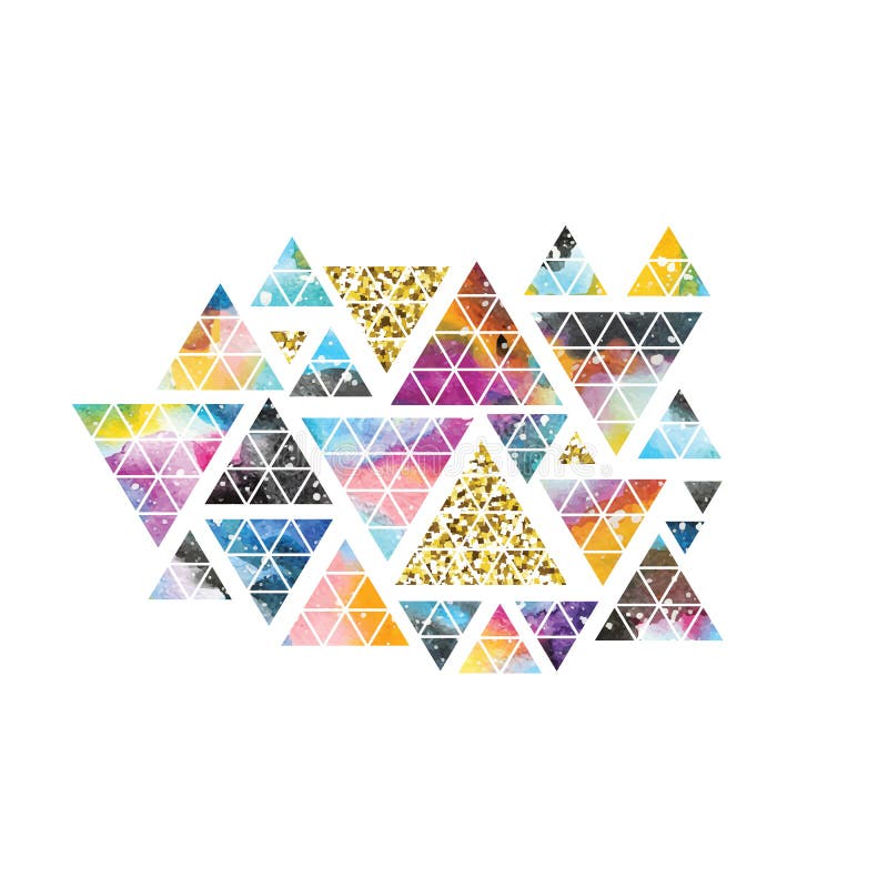 Triangular space design. stock vector. Illustration of backdrop - 34618454