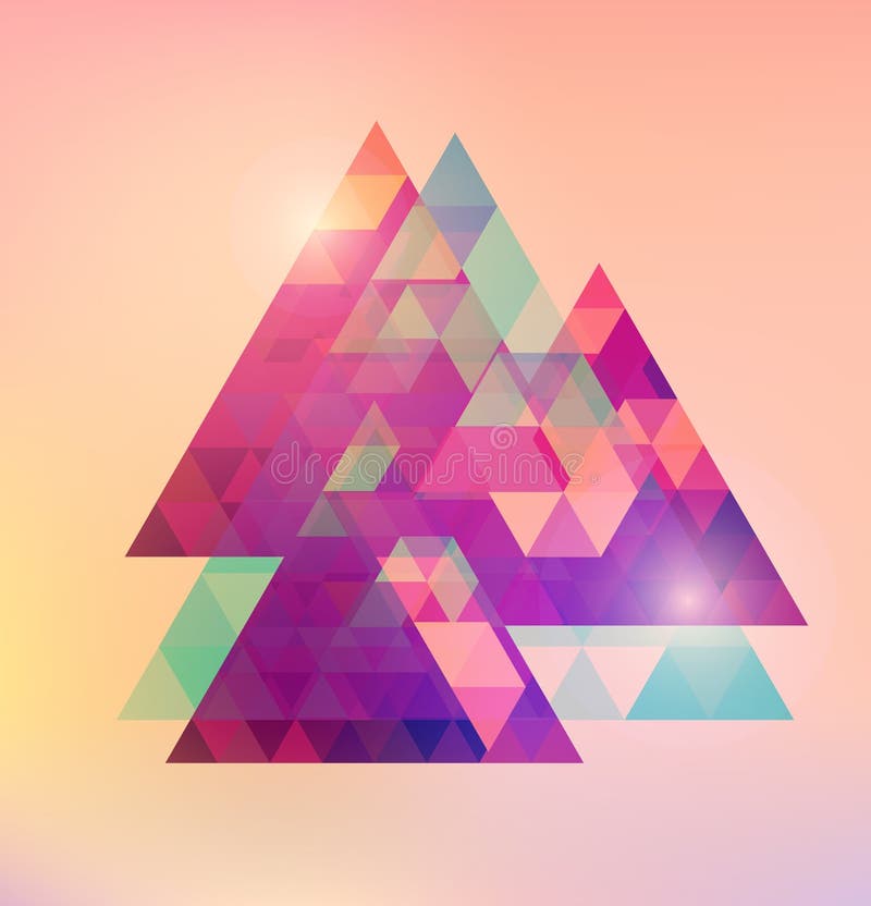 Triangular space design. stock vector. Illustration of hipster - 34147048