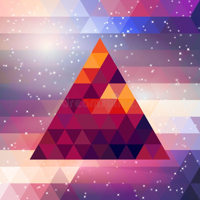 Triangular space design. stock vector. Illustration of backdrop - 34618454