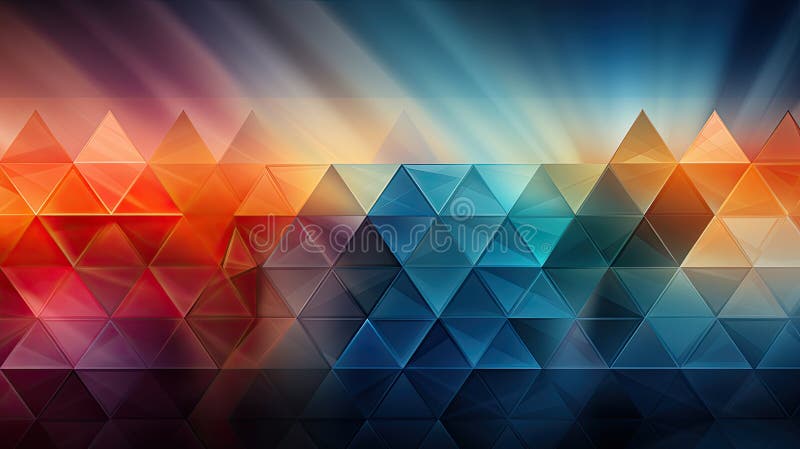 Triangular Spectrum: Gradient Lattice Elegance Stock Photo - Image of ...